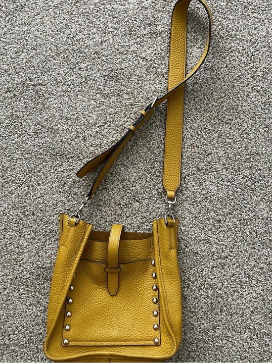 Rebecca Minkoff | Bags | Rebecca Minkoff Mustard Yellow Pebbled Leather ...